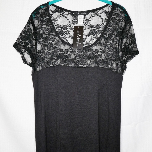 French Atmosphere | Tops | Nwt French Atmosphere Blouse W Scoop Neck ...